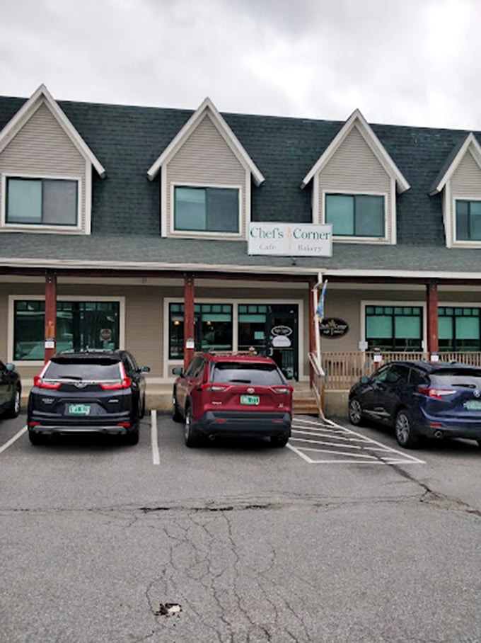 The kind of New England building that says "good food lives here" before you even step inside.