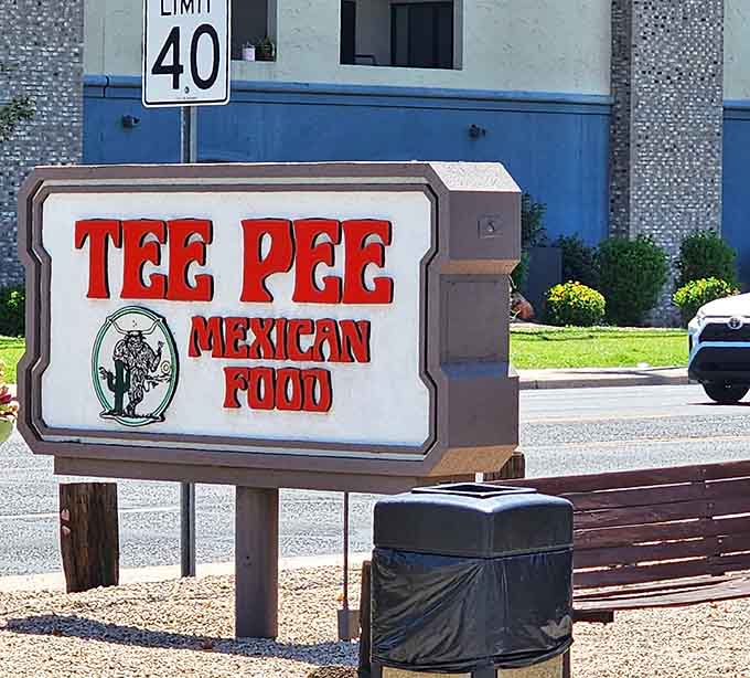 That classic sign has been guiding hungry travelers to cheese crisp paradise for generations, a beacon of hope for tortilla lovers everywhere.