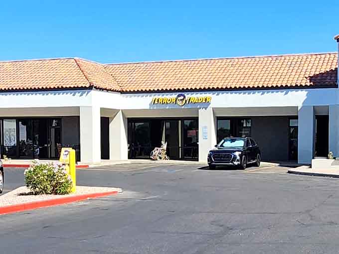 The modest storefront gives no hint of the spectacular collection of spooky treasures waiting inside for brave shoppers.