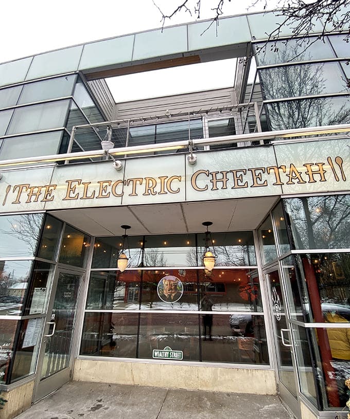 The Electric Cheetah's distinctive signage promises an experience as unique as its name &ndash; where root beer dreams and comfort food fantasies come true.