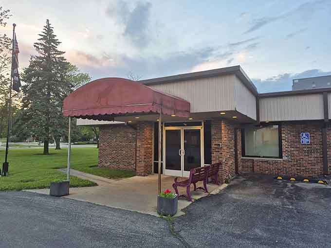 The welcoming exterior with its bench and planters shows that The Wagon cares about creating a pleasant experience from the moment you arrive.