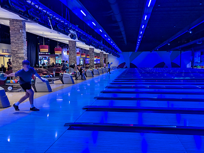 Young bowlers demonstrate that perfect form isn't necessary for perfect fun. The joy of play transcends technique every time!