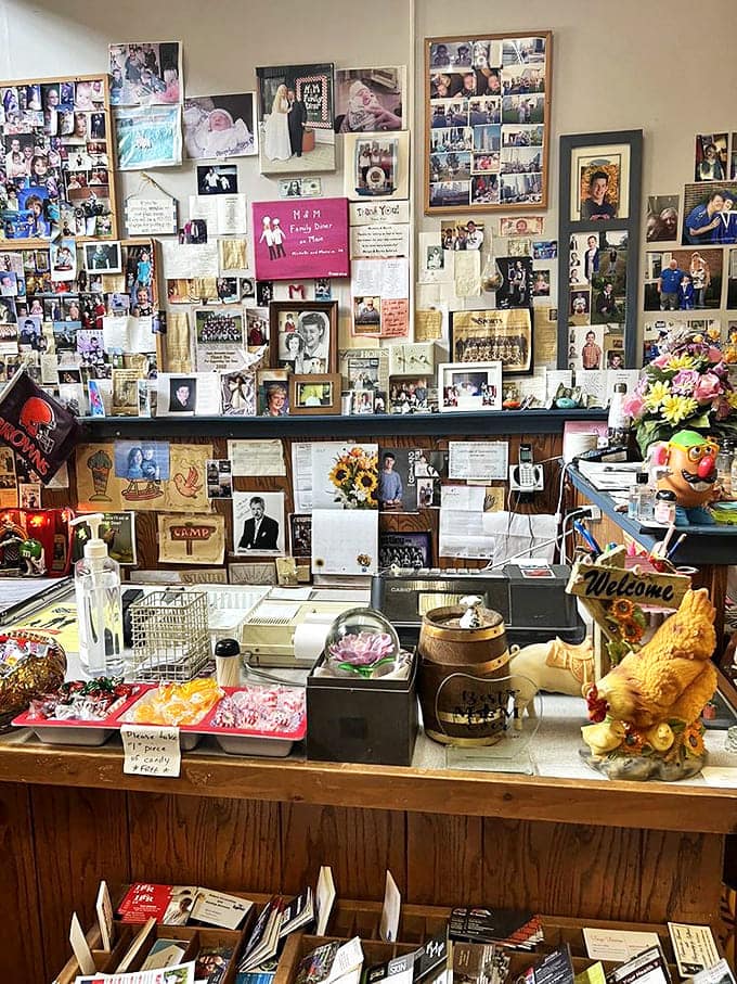 The counter isn't just where orders are placed – it's command central for community connection and coffee refills.