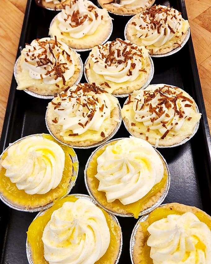 Mini tarts arranged in perfect rows showcase the precision and care that goes into even the smallest treats at this beloved Chillicothe institution.