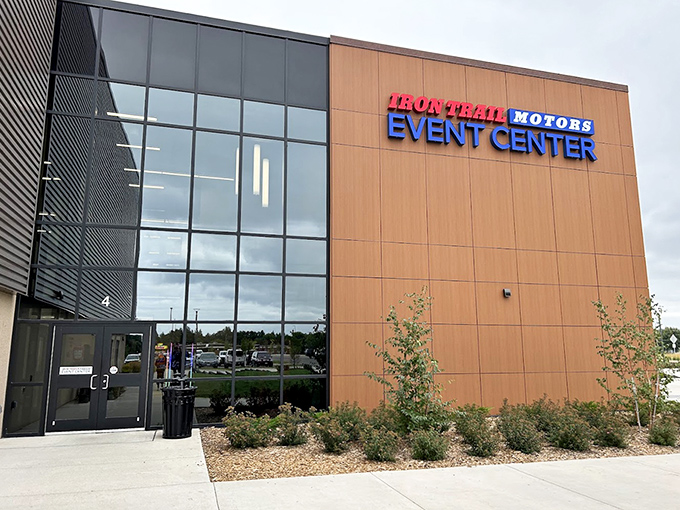 First impressions matter: The Iron Trail Motors Event Center welcomes visitors with contemporary architecture and Minnesota hospitality.