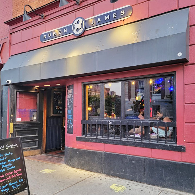 The outdoor facade welcomes visitors with its classic neighborhood bar vibe &ndash; unassuming on the outside, but hiding culinary treasures within.