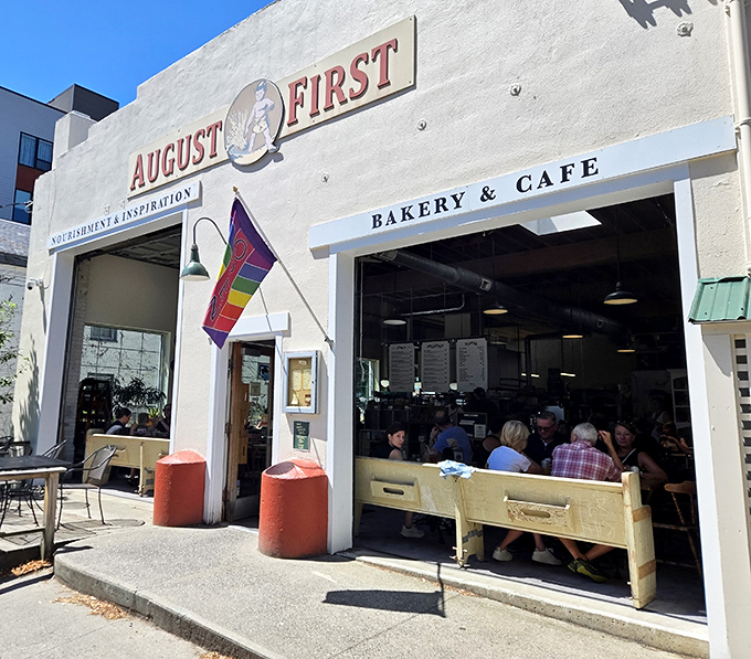 The exterior view that has launched a thousand detours &ndash; "I was just driving by" quickly becomes "I guess I need another breakfast sandwich."