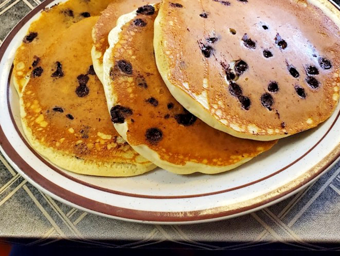 Fluffy clouds of breakfast bliss! These pancakes are so light, they might float right off your plate if you're not careful.