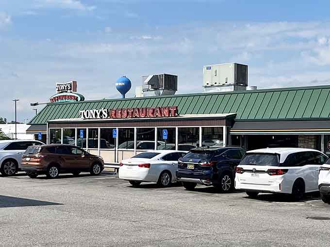 Smart people park close because walking after the Giant BLT requires strategic planning and determination.