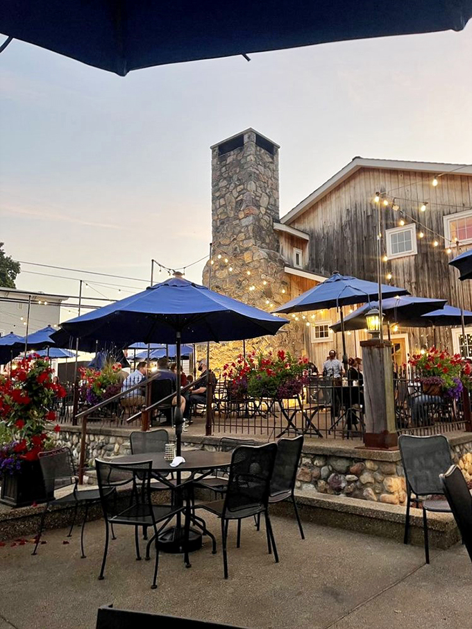 Alfresco dining with a side of charm. This patio scene is begging you to sit down, relax, and forget about your "real life" for a while.