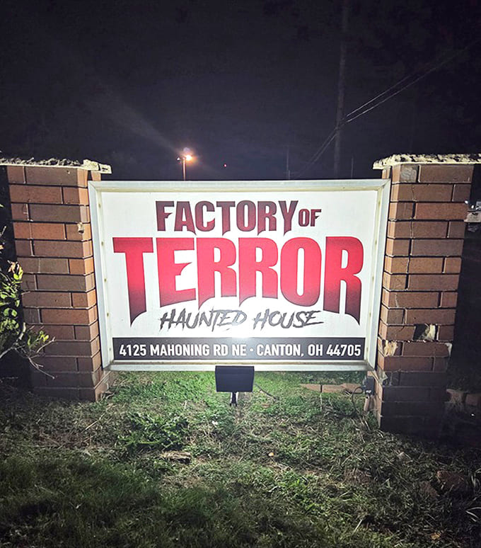 The sign promises terror and the Factory delivers – consider this your last warning before nightmares become reality.