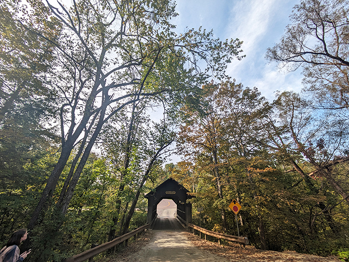Approaching Emily's Bridge through the Vermont forest creates a sense of stepping back in time, into a world where old legends still breathe.