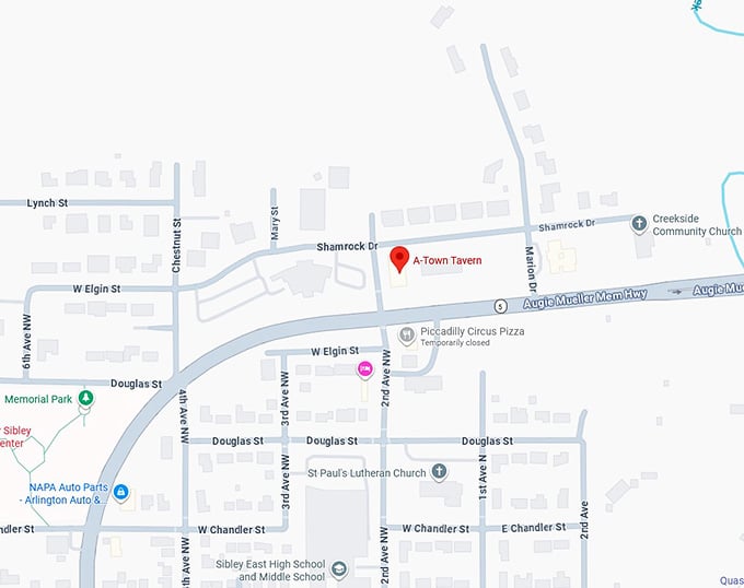 16. a town tavern map