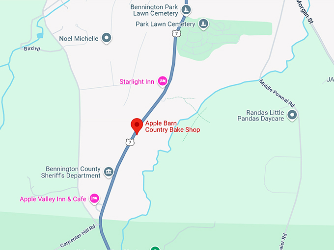 16. apple barn country bake shop map
