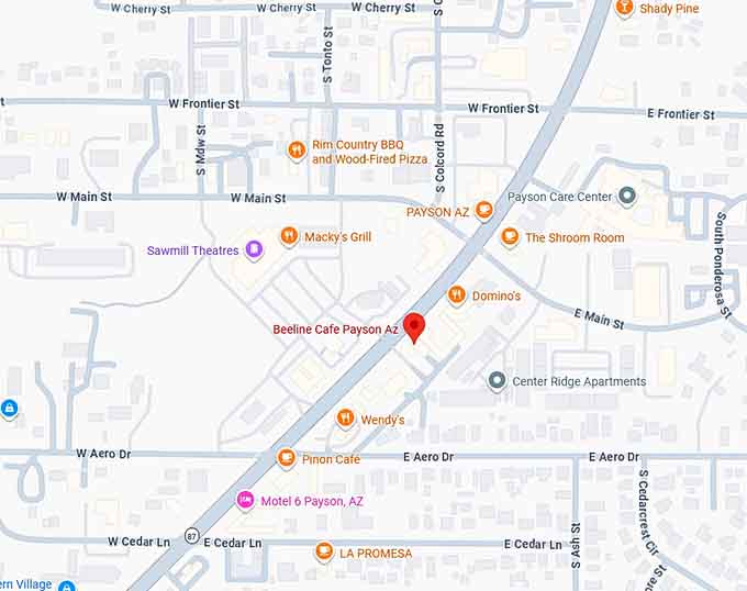 16. beeline cafe payson az map