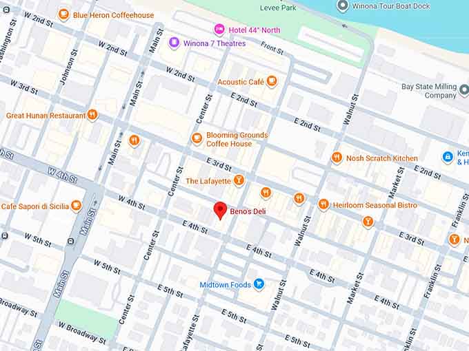 16. beno&rsquo;s deli map