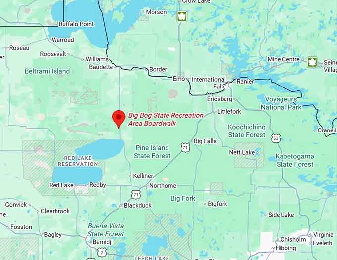 16. big bog state recreation area boardwalk map