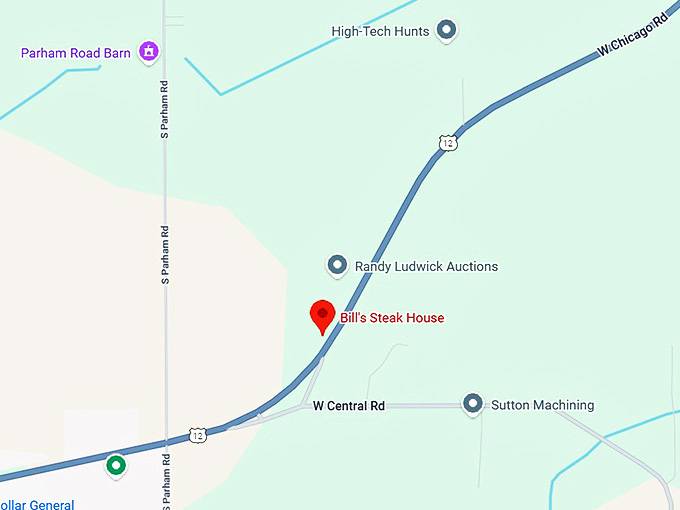 16. bill's steak house map