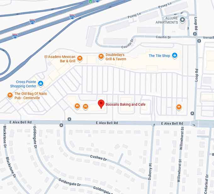 16. boosalis baking and cafe map