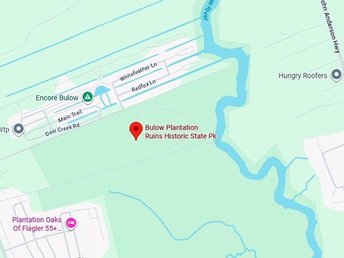 16. bulow plantation ruins historic state park map