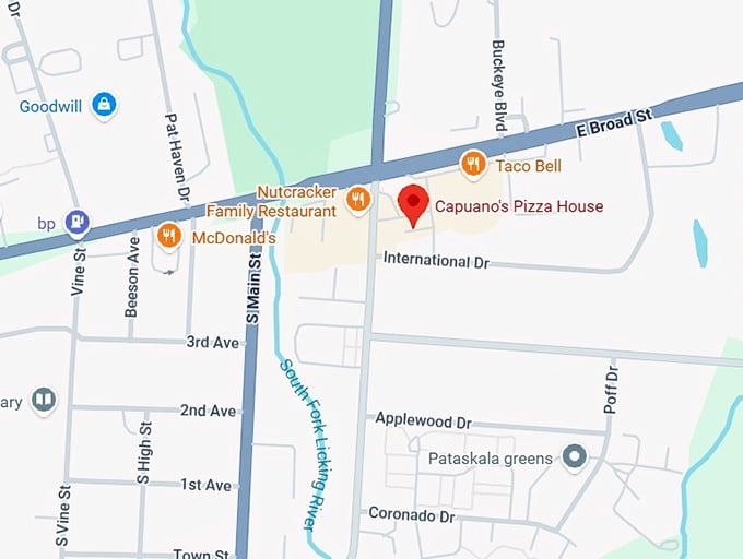 16. capuano's pizza house map