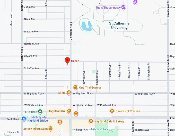 16. cecil&rsquo;s map