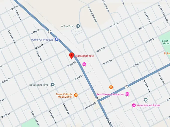 16. crossroads cafe map