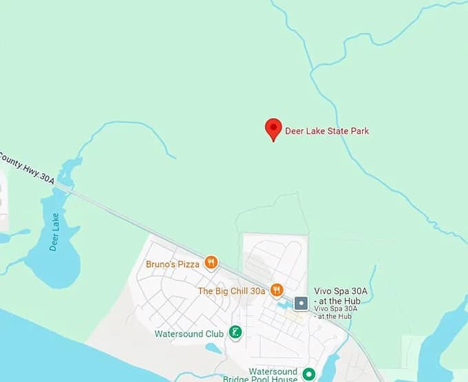 16. deer lake state park map