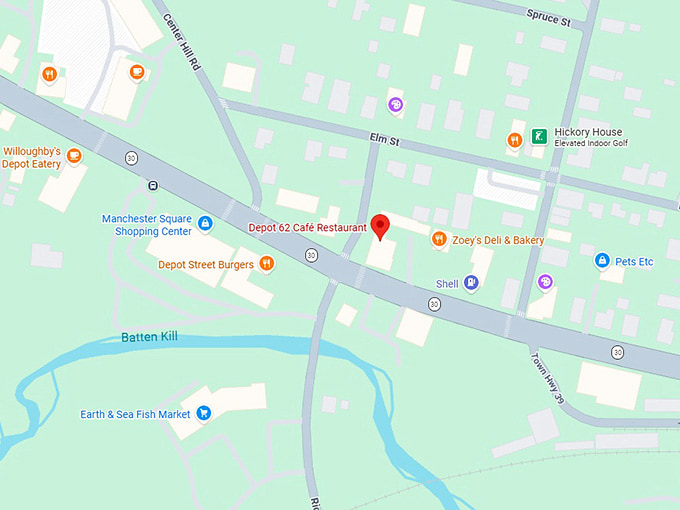 16. depot 62 caf&eacute; restaurant map