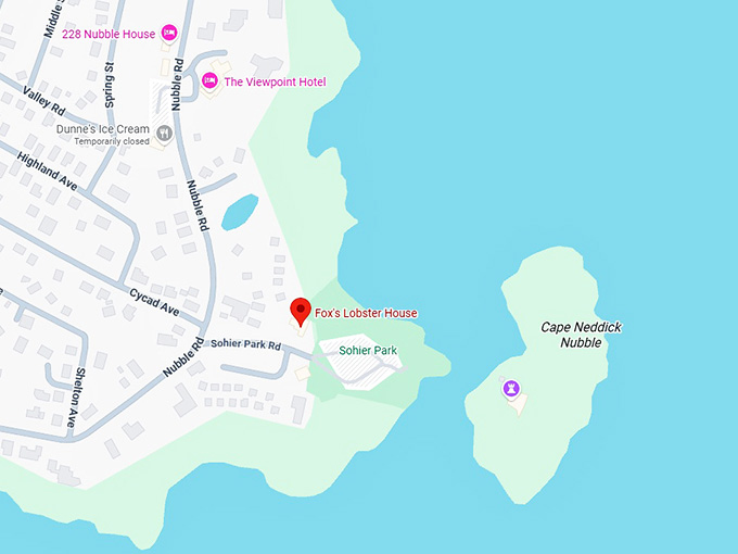 16. fox's lobster house map