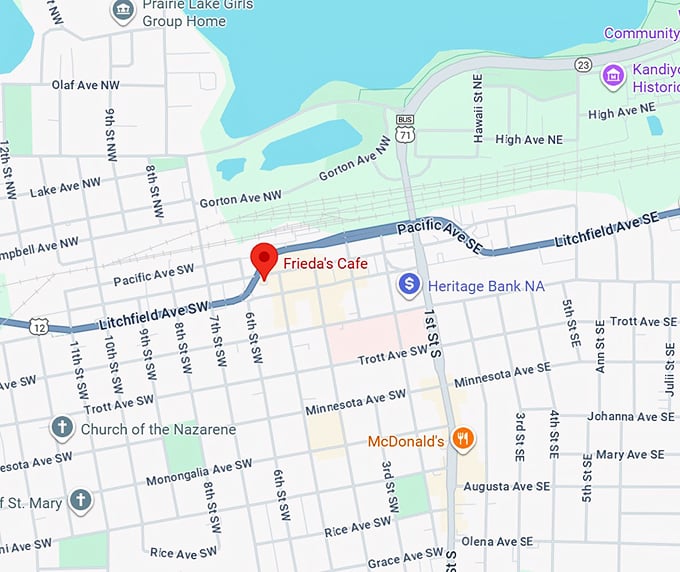 16. frieda's cafe map