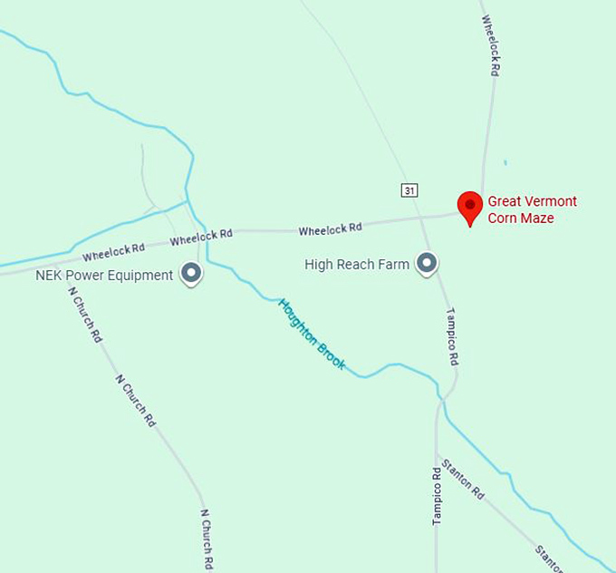 16. great vermont corn maze map