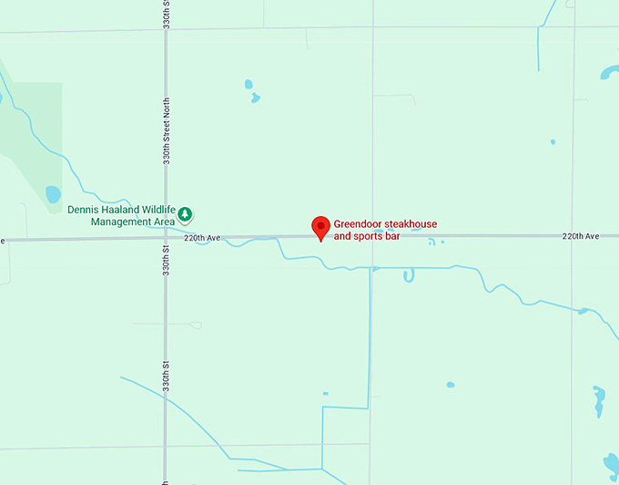 16. greendoor steakhouse and sports bar map