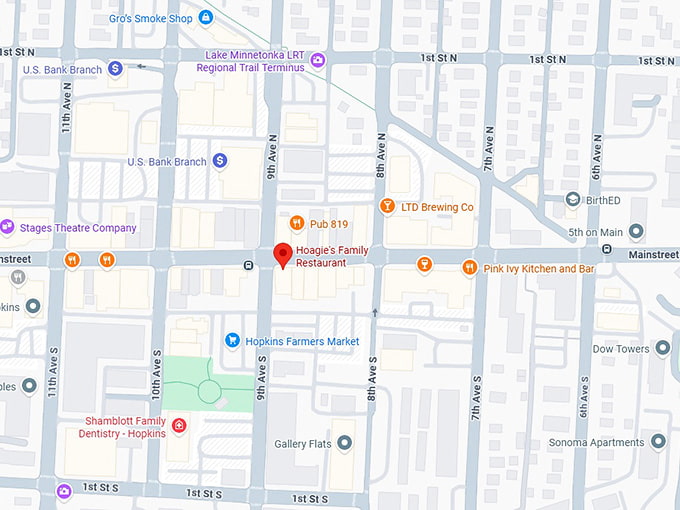 16. hoagie's family restaurant map