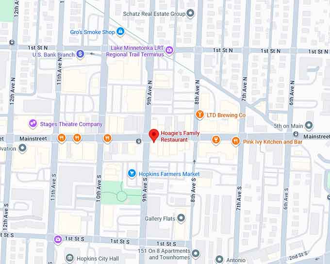 16. hoagie&rsquo;s family restaurant map