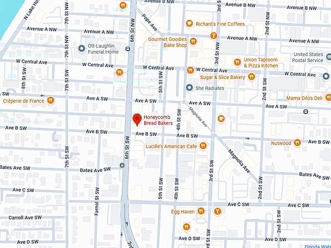 16. honeycomb bread bakers map