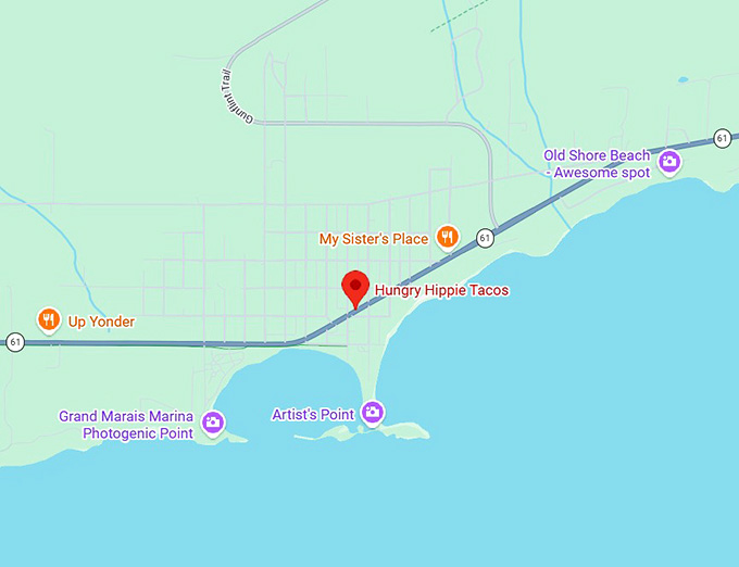 16. hungry hippie tacos map