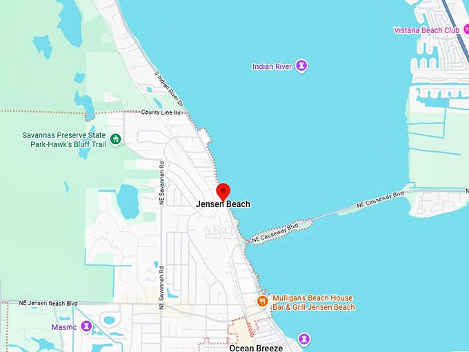 16. jensen beach, florida map