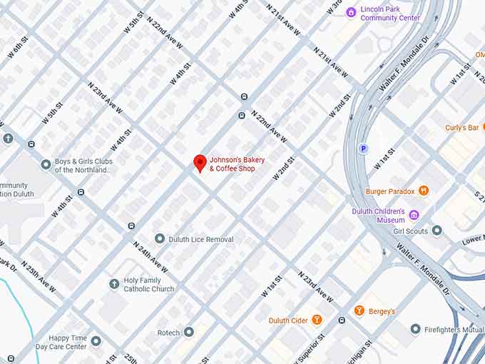 16. johnson's bakery & coffee shop map