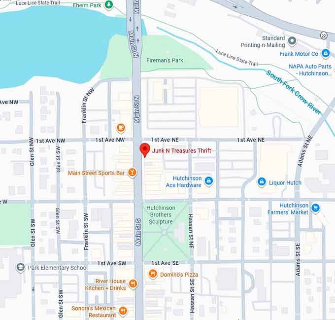 16. junk n treasures map