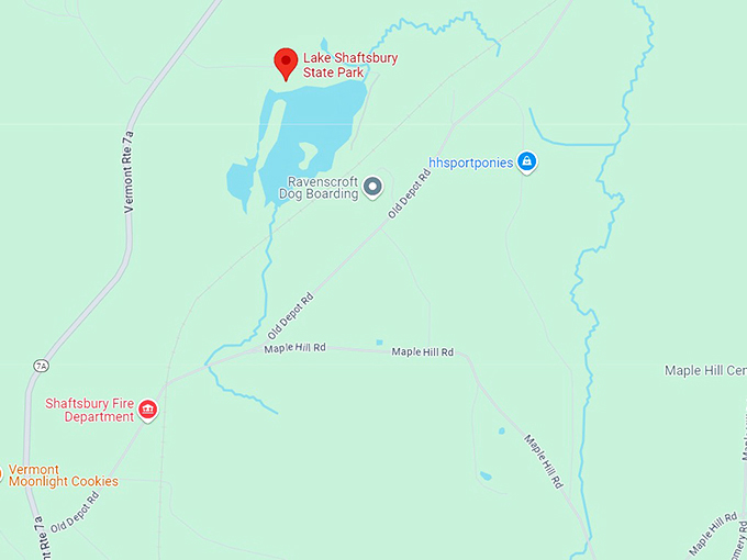 16. lake shaftsbury state park map