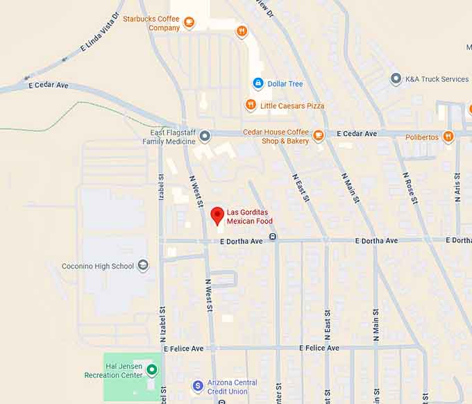 16. las gorditas mexican food map