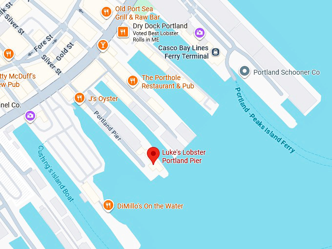 16. luke's lobster portland pier map