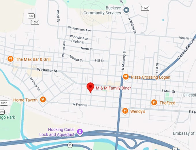 16. m & m family diner map