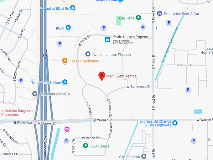 16. main event tempe map