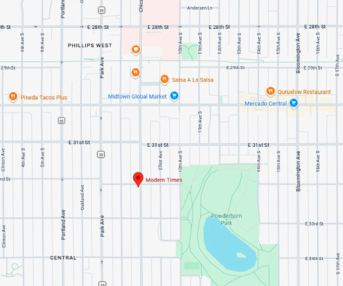 16. modern times map