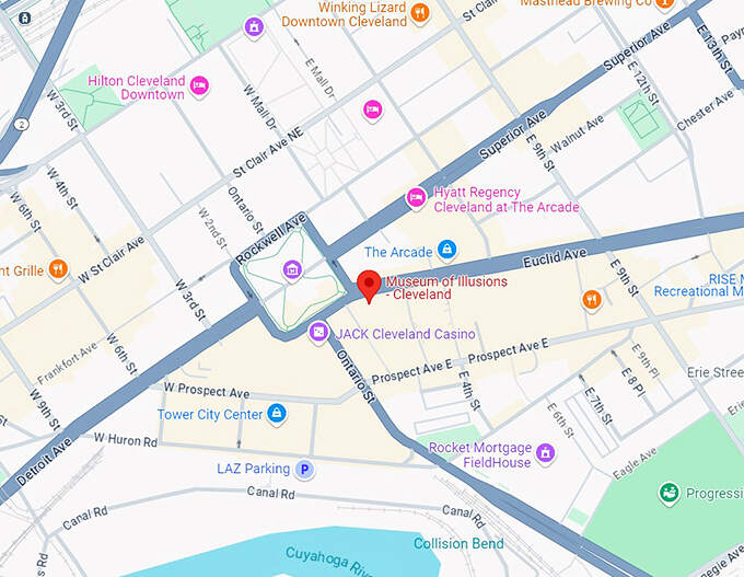 16. museum of illusions 10 map