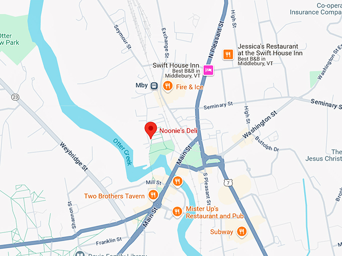 16. noonie's deli map