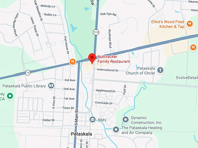 16. nutcracker family restaurant map