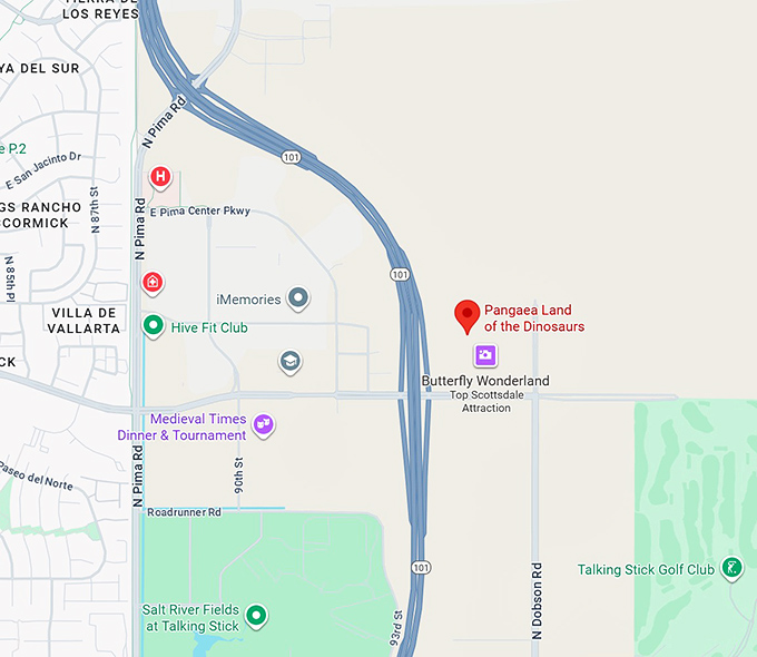 16. pangaea land of the dinosaurs map